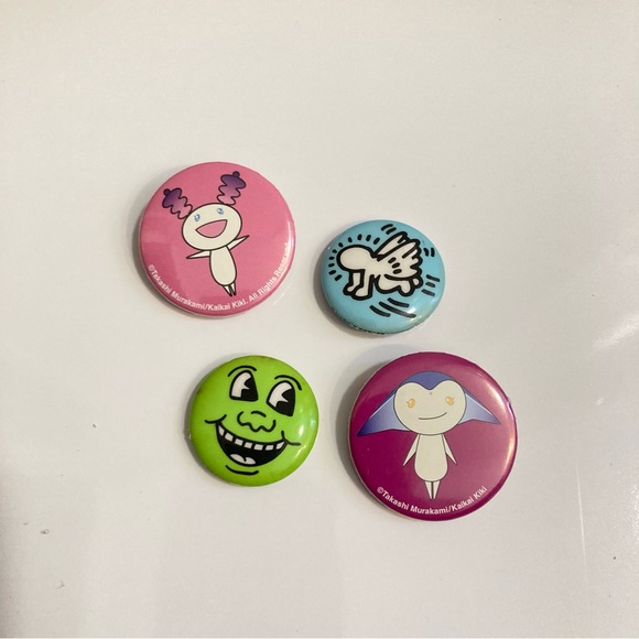 multi | Jewelry | Keith Haring Takashi Murakami Set Of 4 Badge Set ...